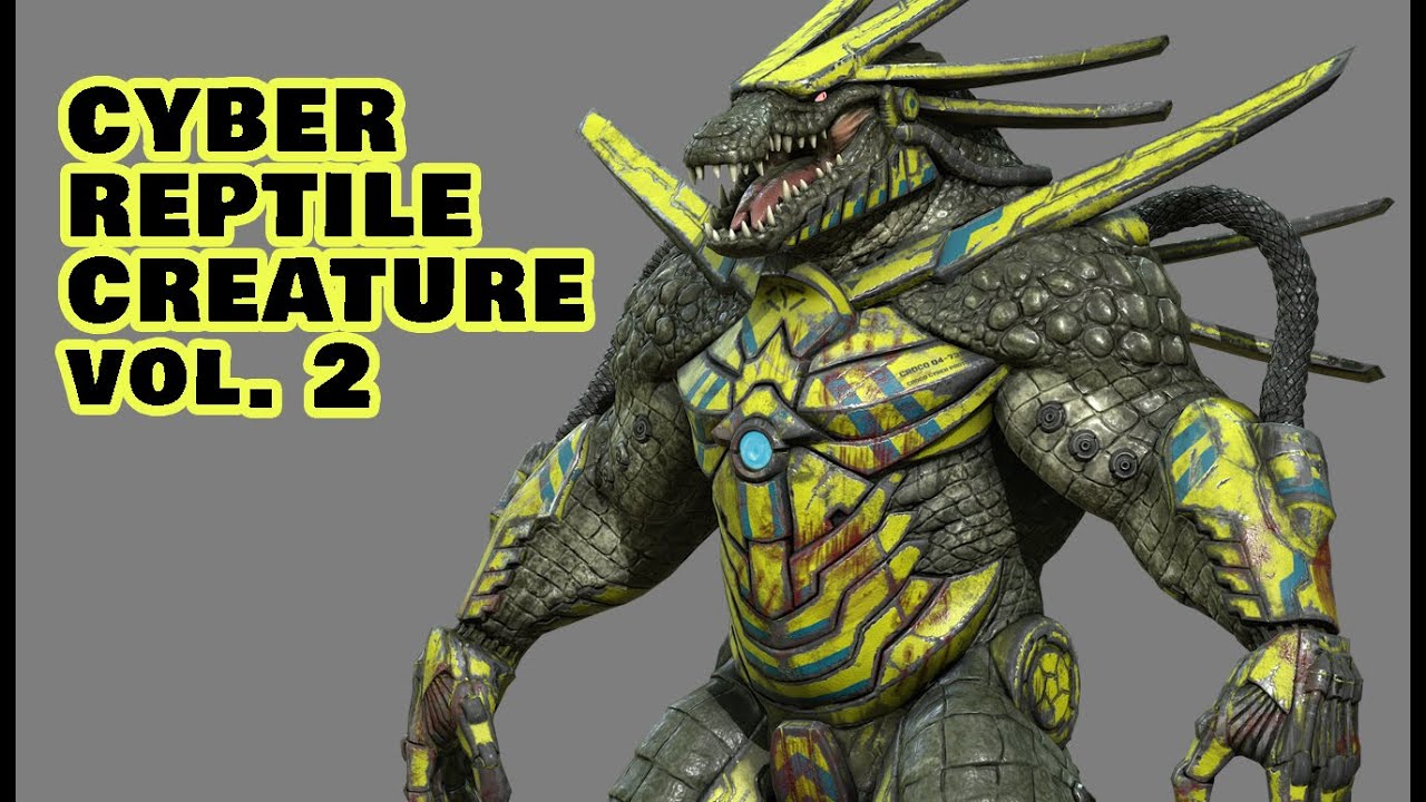 Cyber Reptile Creature Game Creation Vol. 2 - YouTube