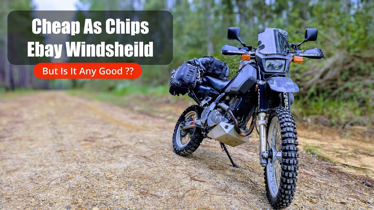 DR650 $89 Windshield & Install - Awesome! - YouTube