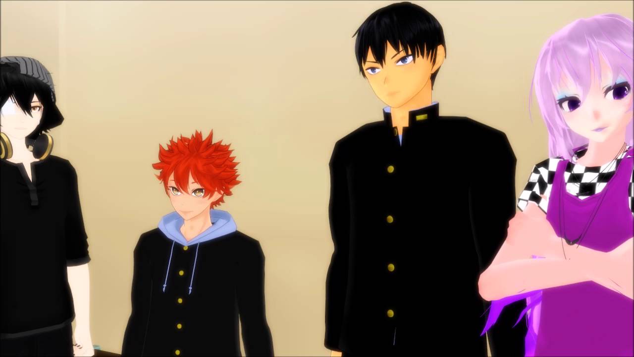 MMD - Elevator stories [Haikyuu!! x OCs] - YouTube
