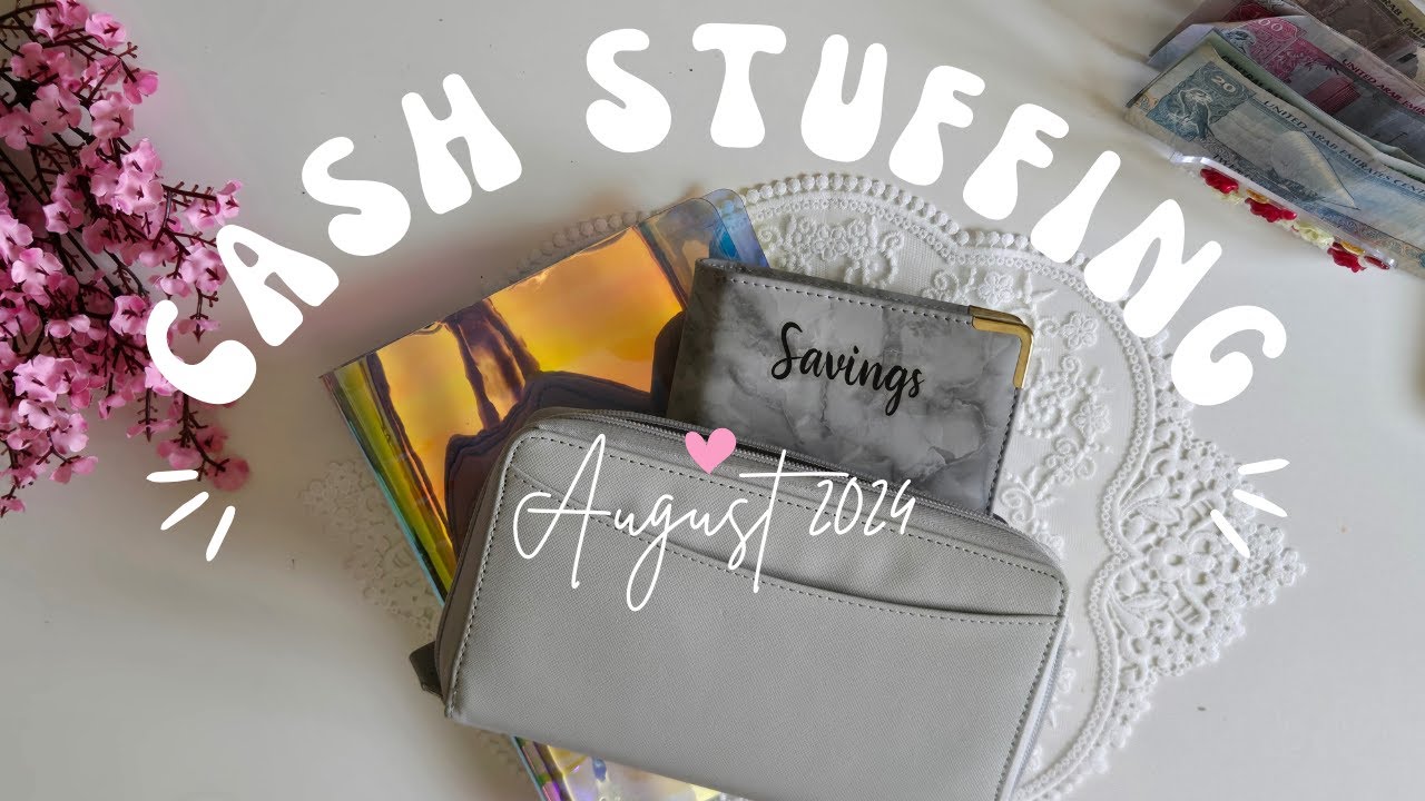 CASH STUFFING AUGUST 2024 || WALLET & SINKING FUNDS || Cash envelope ...