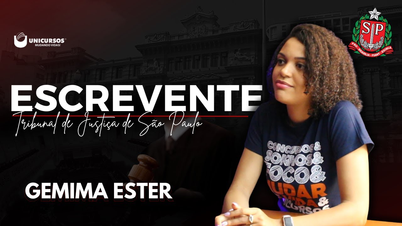 NOS BASTIDORES DO TJSP | Gemima revela os desafios e caminhos da carreira de Escrevente - YouTube