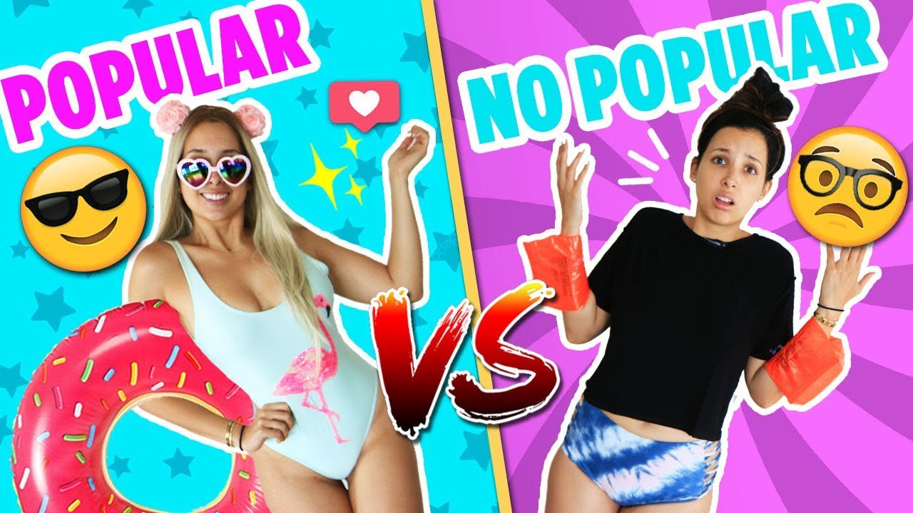 POPULAR vs NO POPULAR de VACACIONES 👙☀️ | Mariale - YouTube