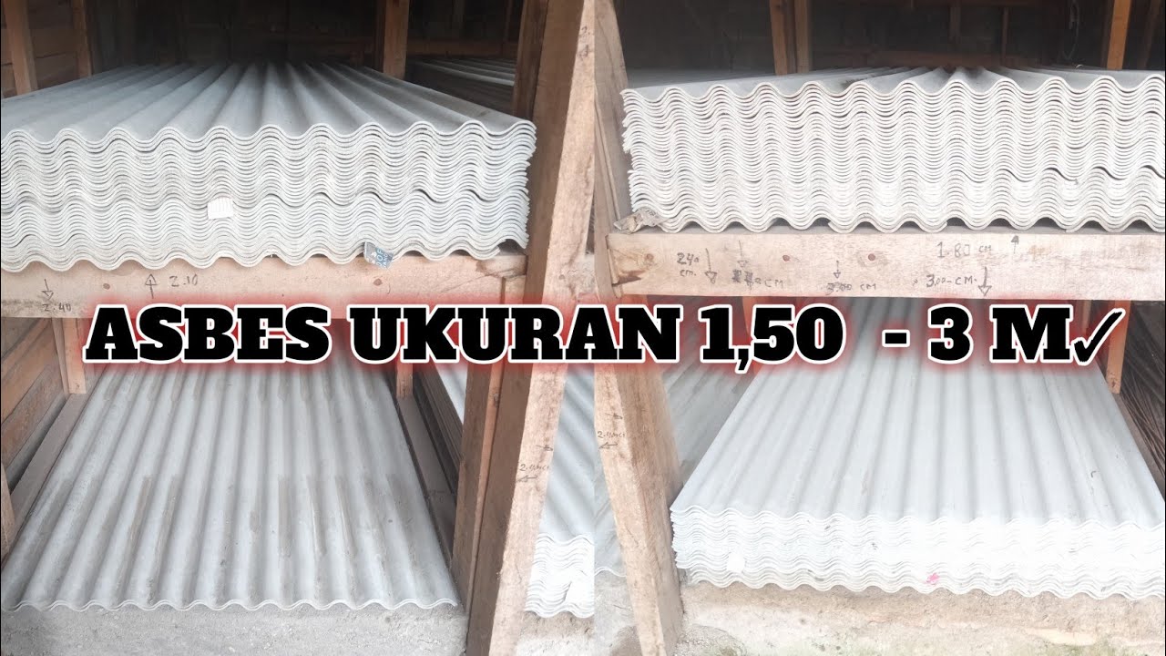 HARGA ASBES TERBARU 2023 LENGKAP DENGAN UKURAN NYA - YouTube