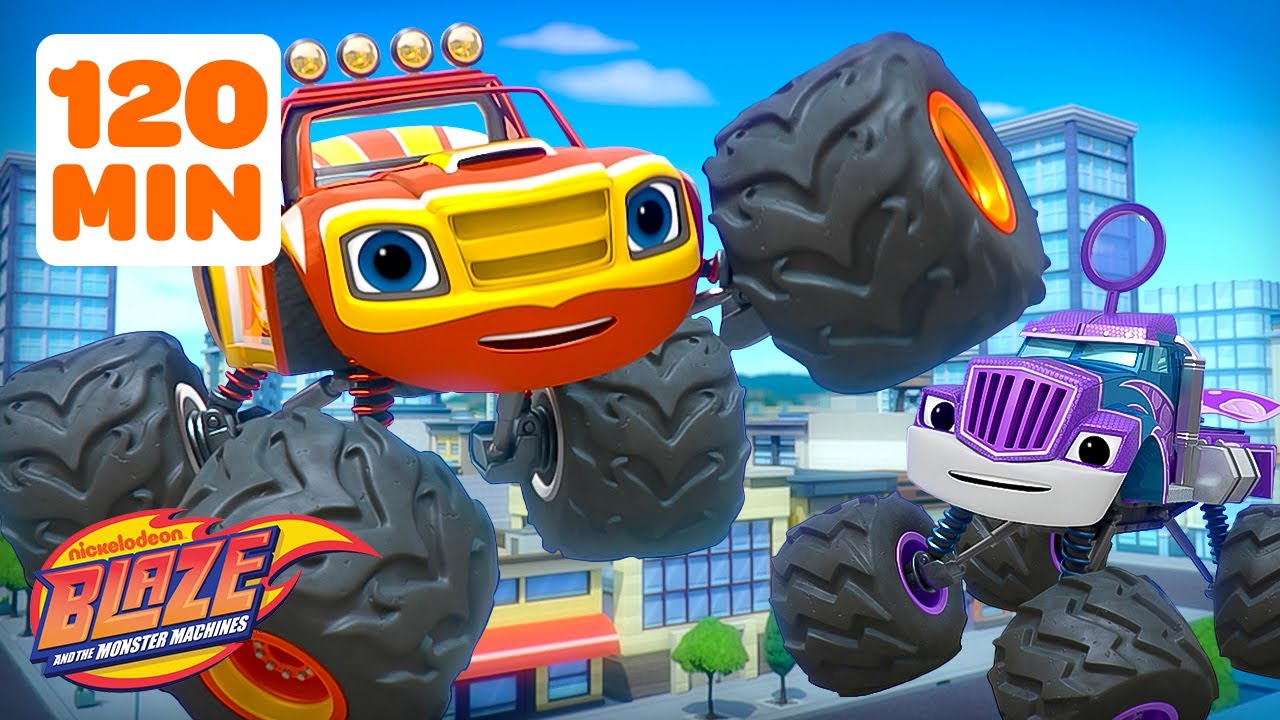 Blaze's BEST Transformations & Rescues! w/ AJ | 120 Minutes | Blaze and ...