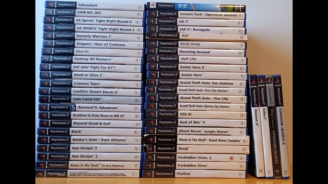 Huge PS2 collection (300+ games!): PART 1 - YouTube