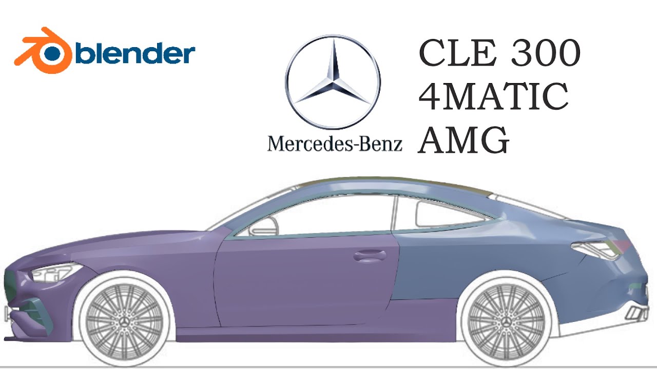 Blender Tutorial | Car Modelling | Beginner | Mercedes-Benz CLE 300 ...