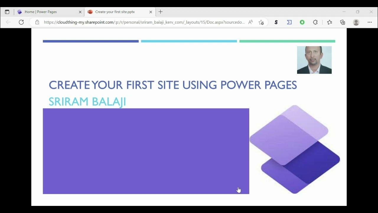 2. Create your first site using Power Pages - YouTube