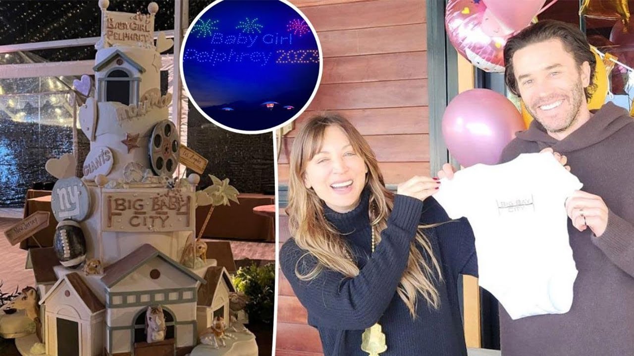 Pregnant Kaley Cuoco throws lavish baby shower - YouTube