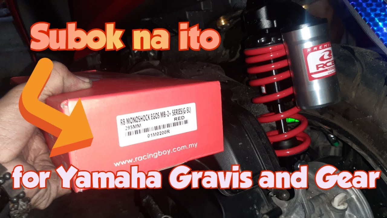 HOW TO INSTALL RCB REAR SHOCK IN YAMAHA GRAVIS - YouTube