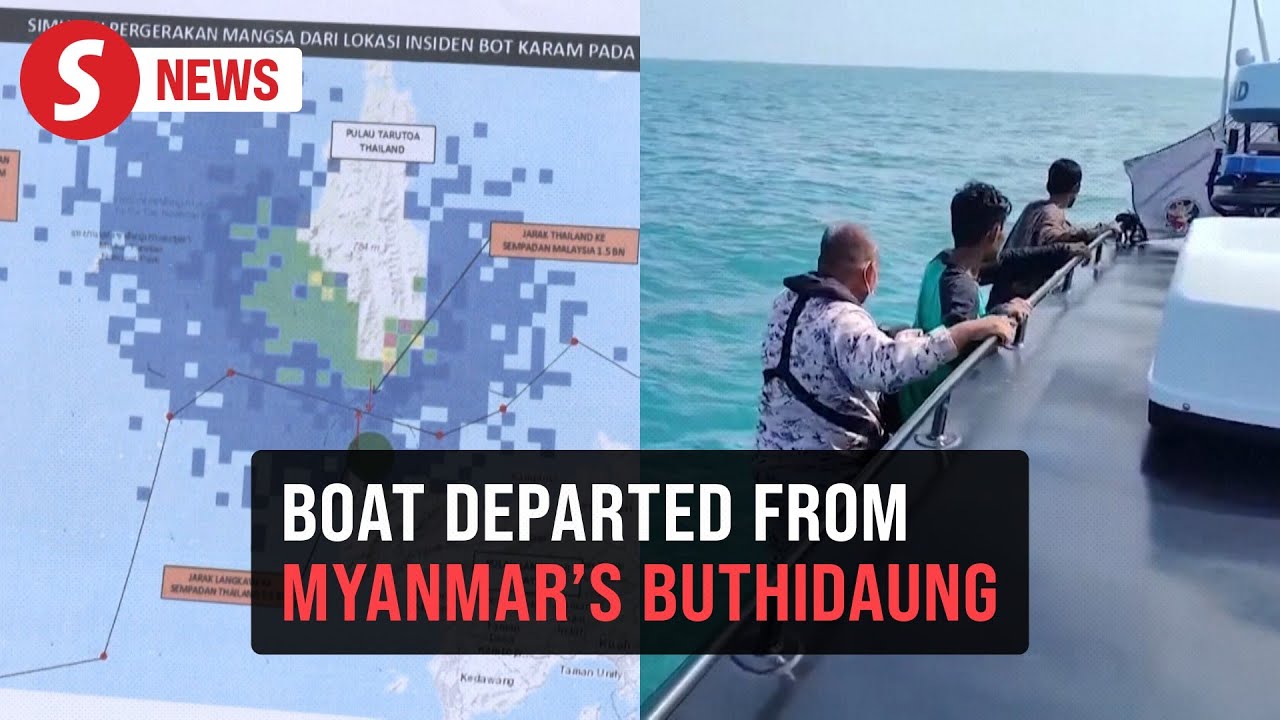 Rohingya boat came from Myanmar's Buthidaung area, say cops - YouTube