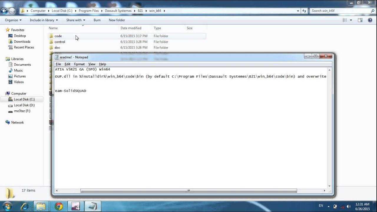 inserting licence to catia V5 - YouTube