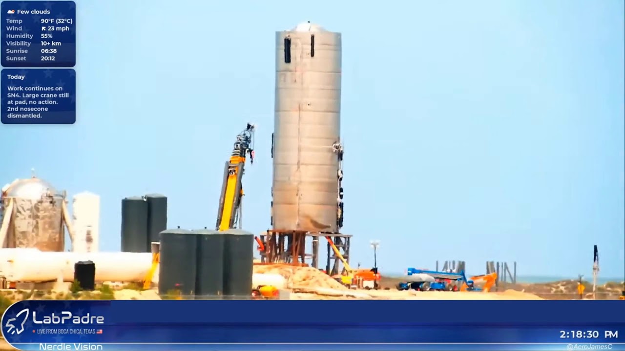 SpaceX Starship assembly 24h timelapse 2020-05-24 - YouTube