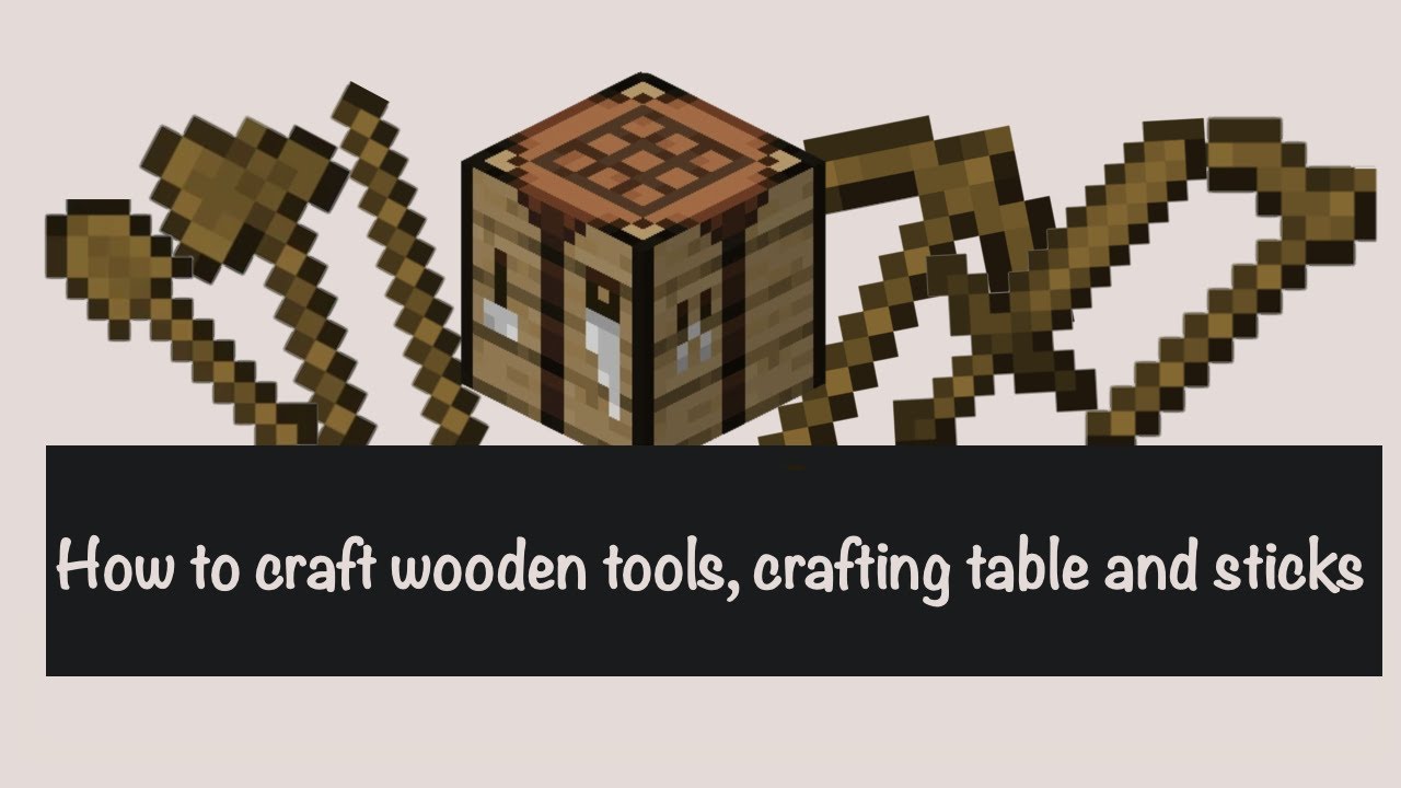 How to make wooden tools | Minecraft Tutorial - YouTube
