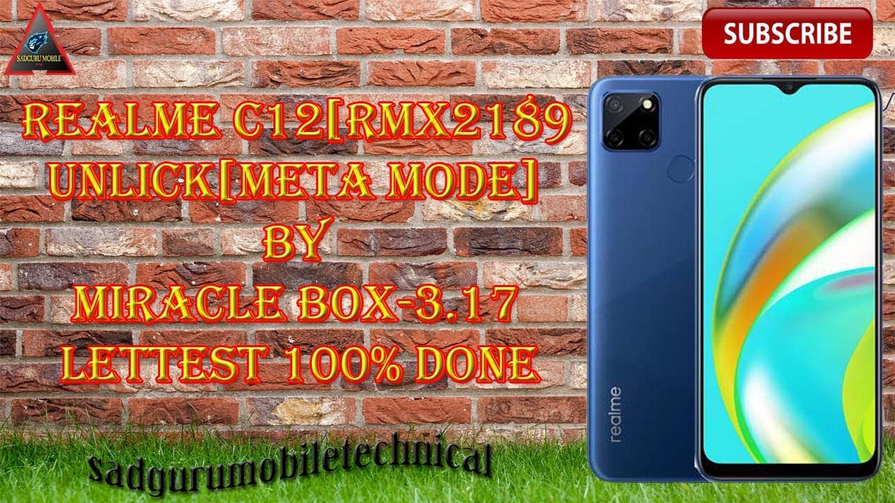 Realme C12[rmx2189] unlock[meta mode] by miracle box 3.17 100% DONE ...