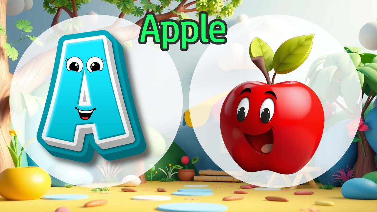 ABC Phonics Song - A for Apple, Toddler Learning Video, Nursery Rhymes ...