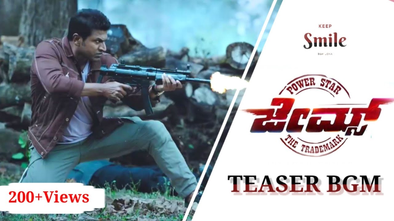 James Kannada Movie Teaser Bgm | Puneeth Rajkumar | Priya Anand ...