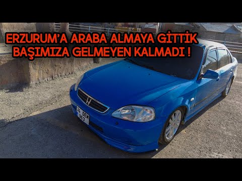 ERZURUM'A GİDERKEN BAŞIMA NELER GELDİ | ARABA ALDIM!