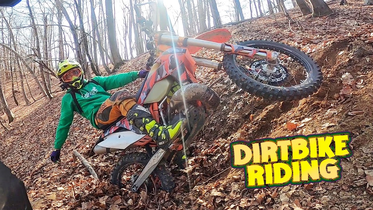 Dirt Bike Fooling Around the Forest - Wild Life Bike Life | KTM EXC ...