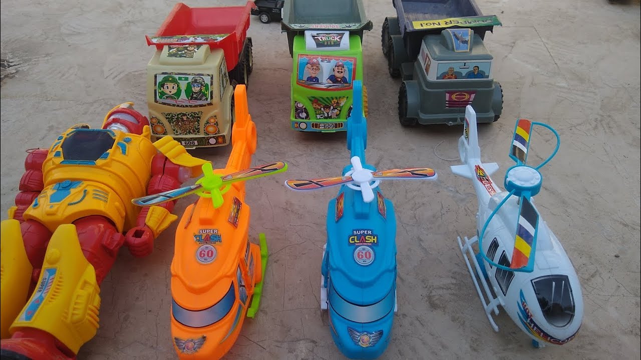 robot,dumper, helicopter ka video | new year 1st video kids | a j toys ...