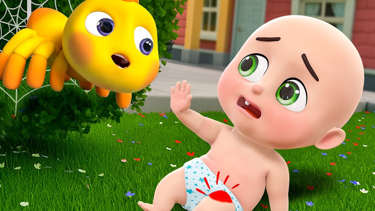 The Itsy Bitsy Spider Scares Baby! 😱 | Boo Boo Fun Nursery Rhyme for ...