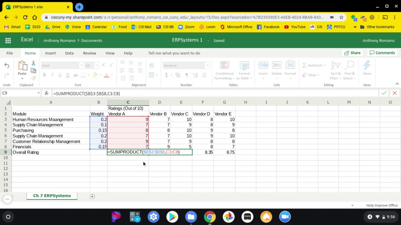 Excel Lab 6 Hiding Columns - YouTube