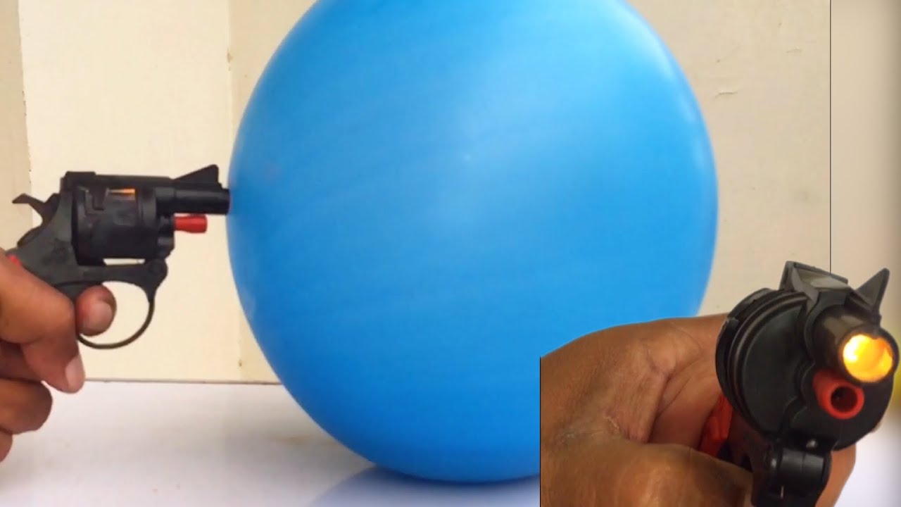 Pistol Shoot Water Liquid Detergent Having Balloon Crazy Experiment ...
