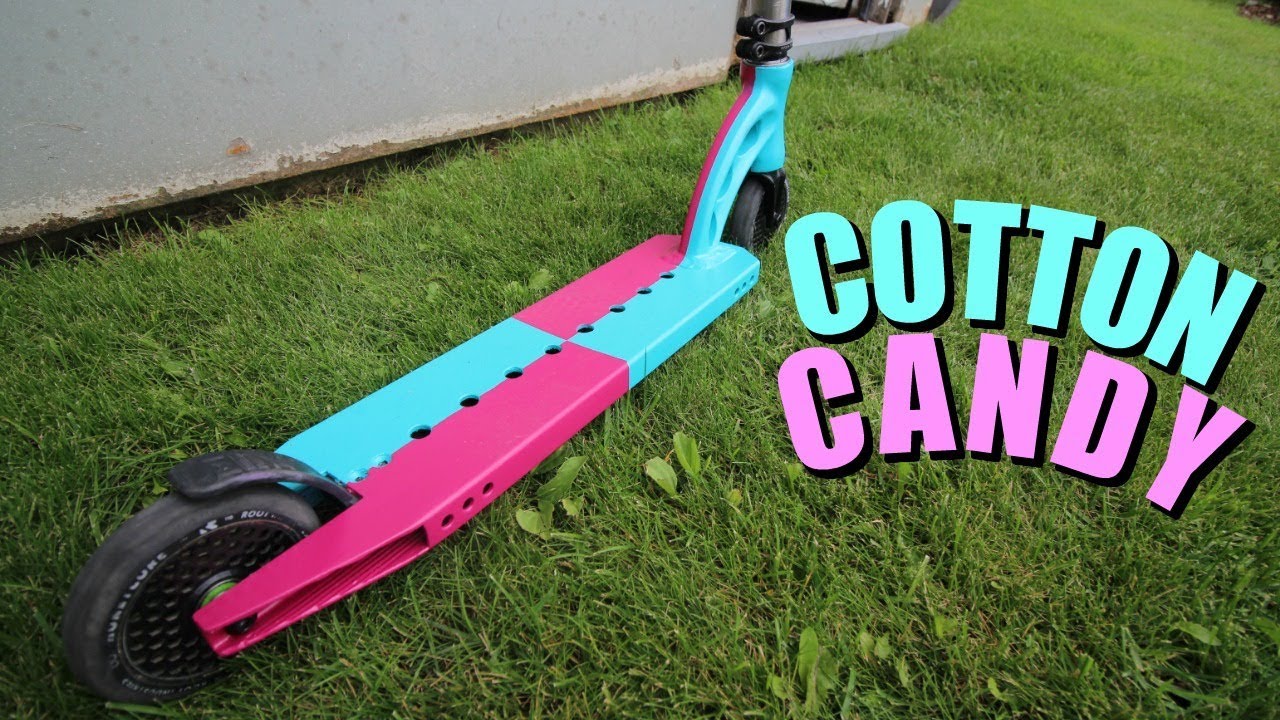 COTTON CANDY SCOOTER DECK! - YouTube