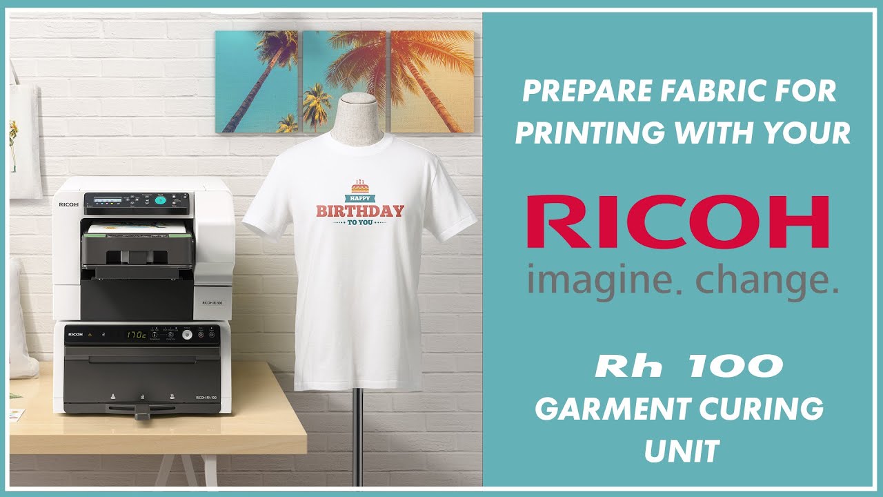 Video 5: Prepare fabric for printing with YOUR RICOH Ri 100 DTG Printer ...