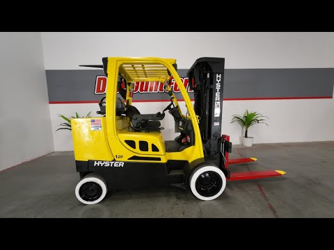 HYSTER S120FT PRS 12,000 lb LP(Propane) #457T - Forklift for sale - YouTube