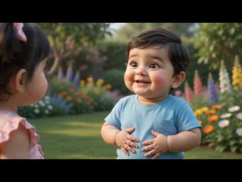 Aww! 🥹 Cute Girl Teases Small Boy: 'Kitne Gol Matol Ho!' ❤️😂 #CuteMoments\