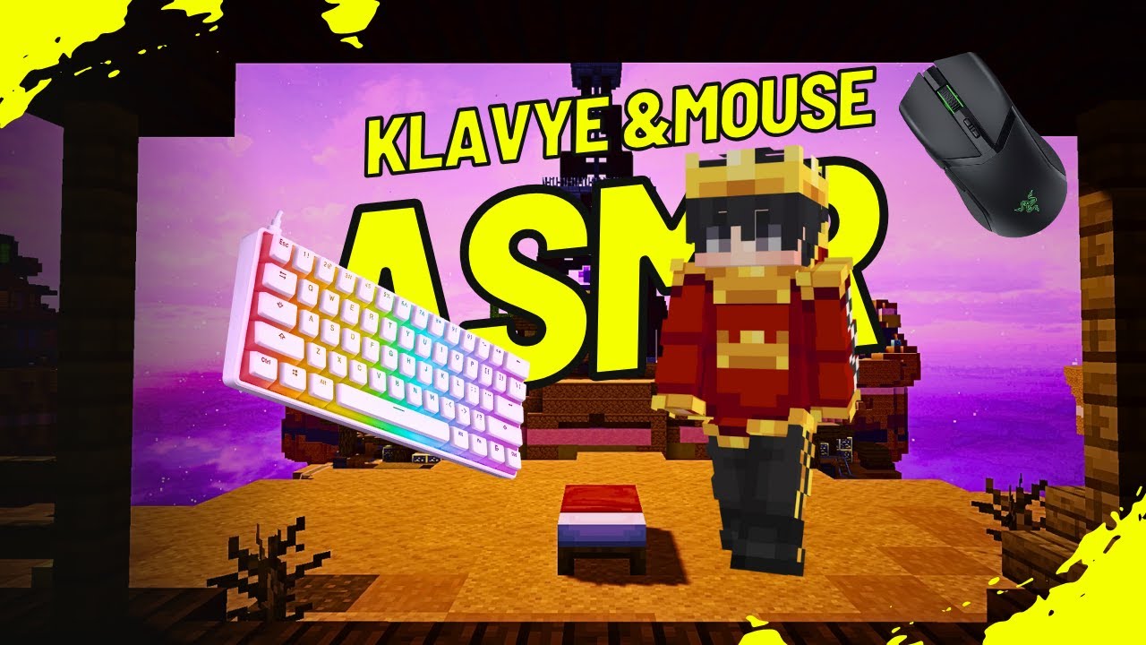 KEYBOARD & MOUSE ASMR - MİNECRAFT BEDWARS 🛏️ - YouTube