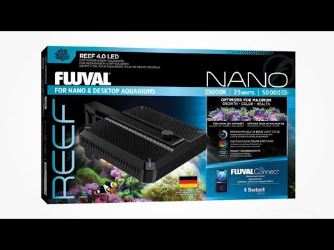 Fluval reef 4.0 nano marine light - YouTube