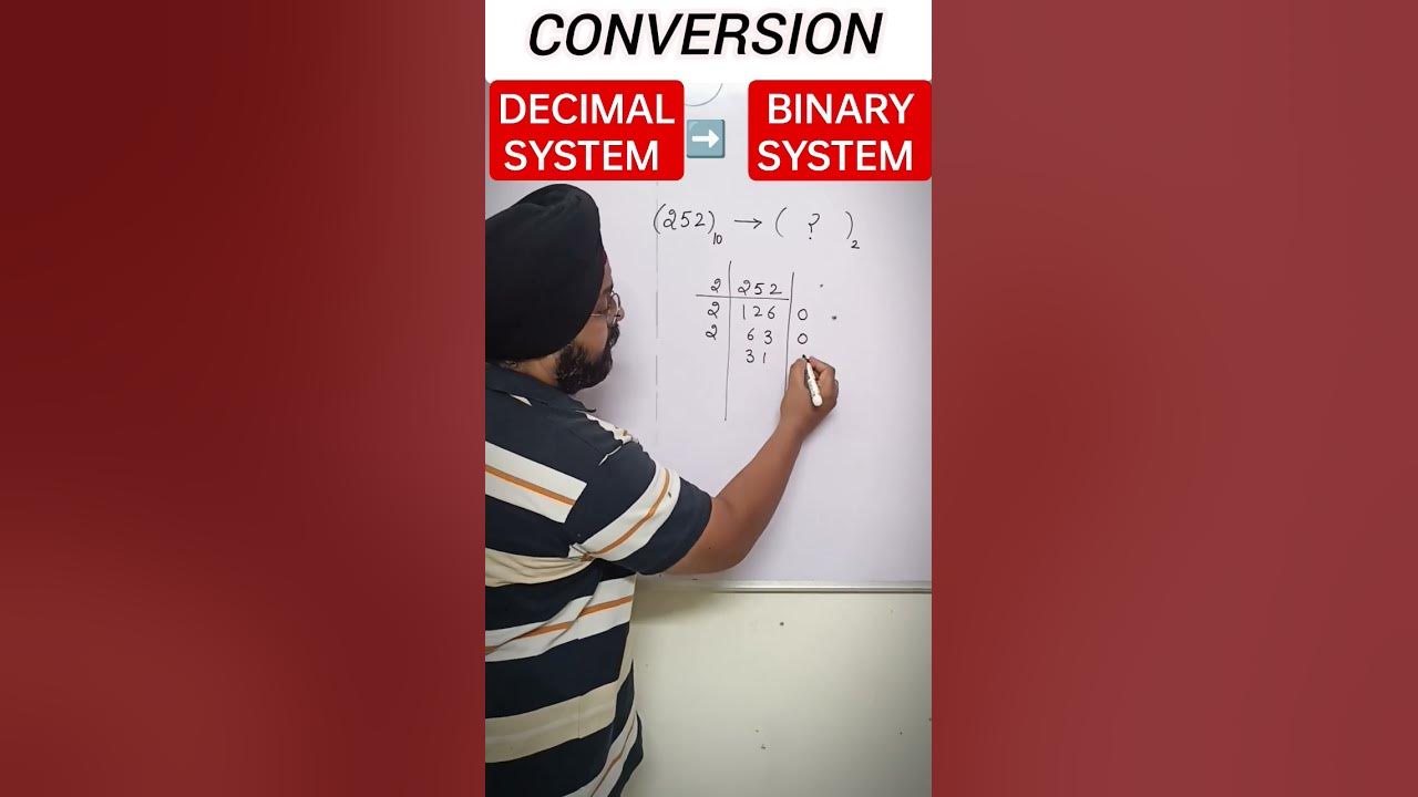 Decimal To Binary Conversion 🔥 Shorts Binarysystem Decimalsystem Youtube