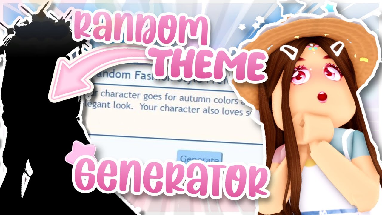 Letting a RANDOM THEME Generator PICK my OUTFIT! | Royale High Outfits ...