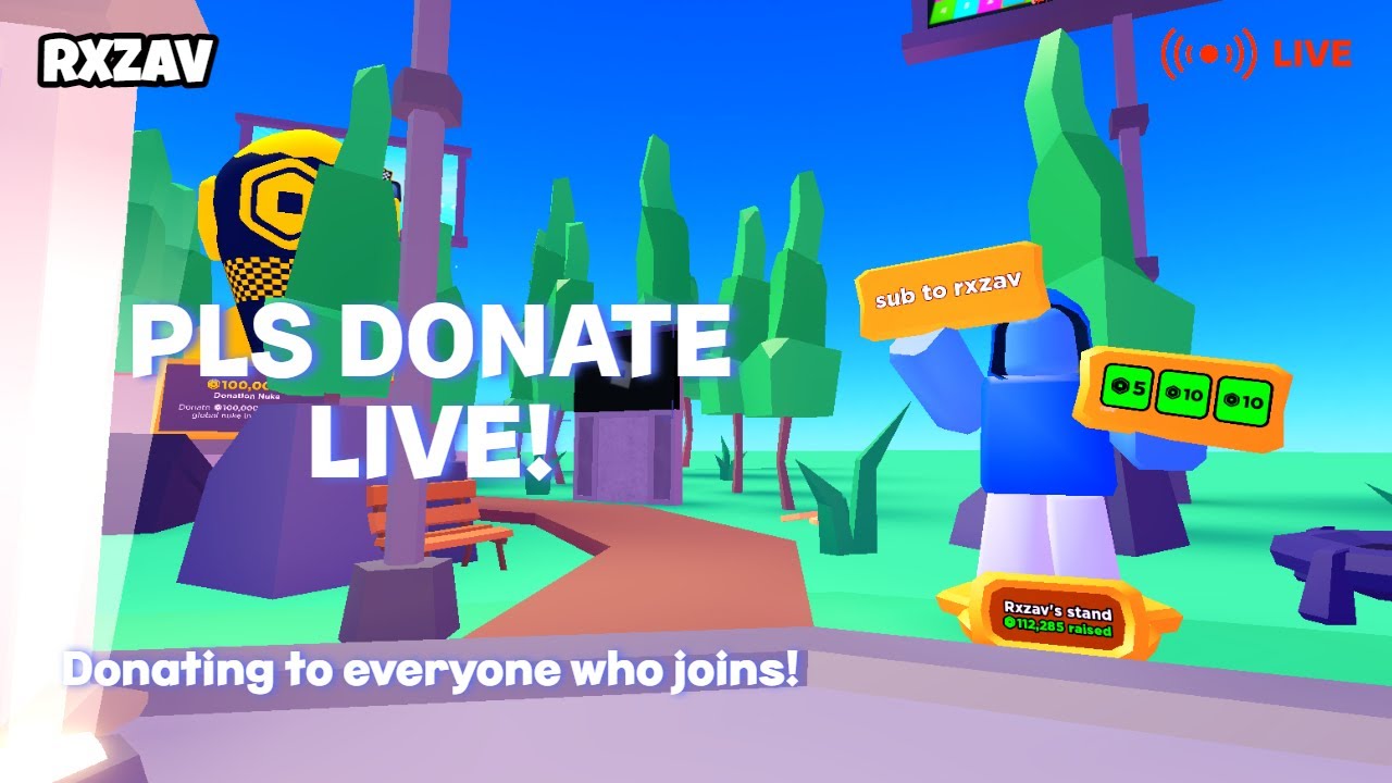 REAL STREAM! | DONATING AWAY! | Pls Donate LIVE! - YouTube