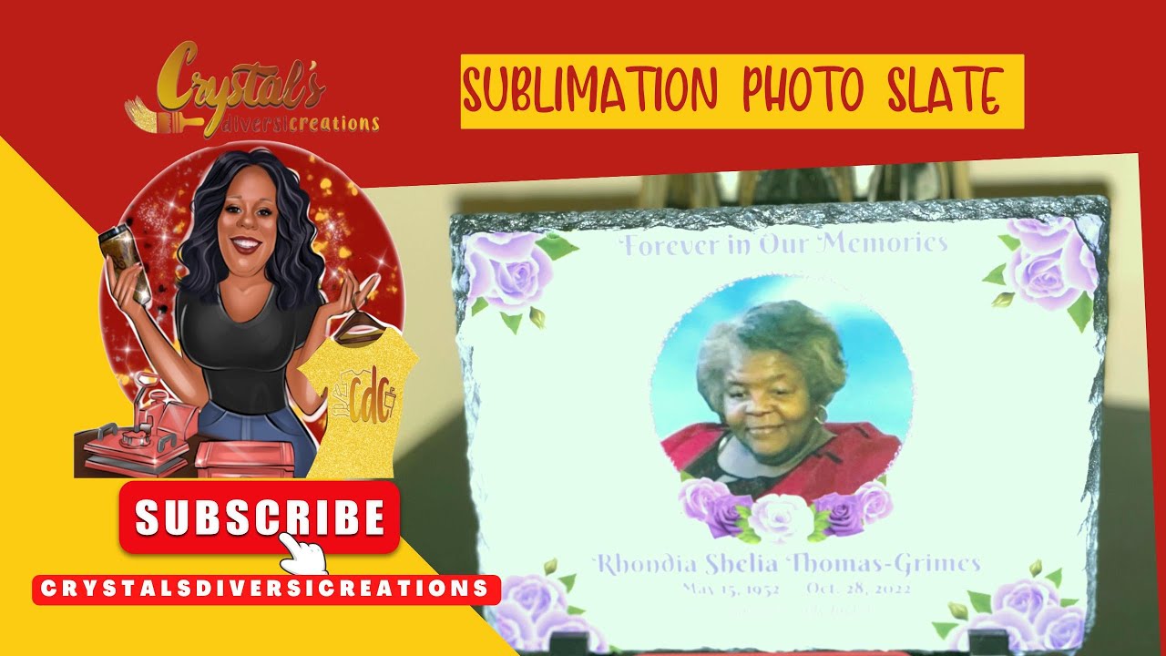 How to make a sublimation photo slate - YouTube