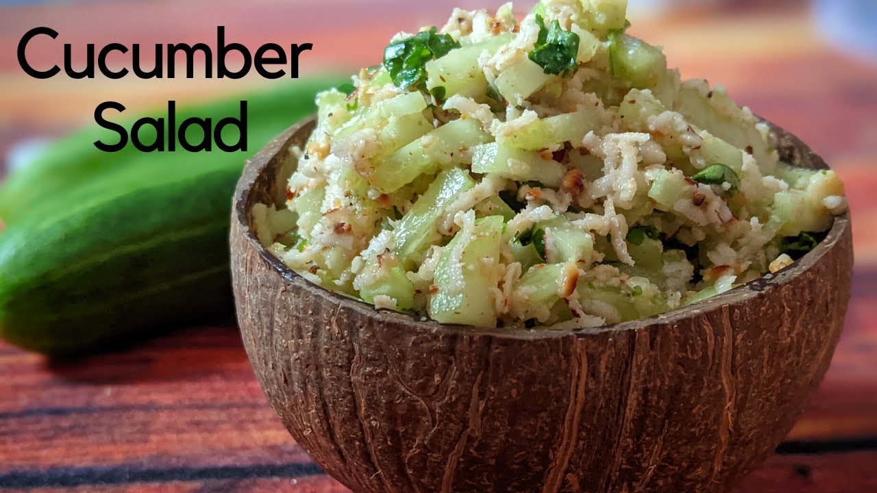 Cucumber Salad Recipe | Kakdi Salad | How To Make Cucumber Salad ...