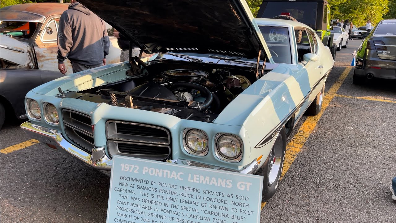 1972 Pontiac Lemans GT Carolina Blue Paint. - YouTube