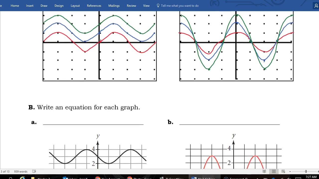 Algebra 2 12 2 Amplitude And Vertical Shift YouTube Algebra 2 12 2 Amplitude And Vertical Shift YouTube