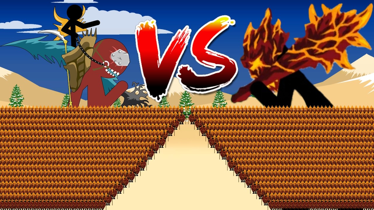 STICK WAR LEGACY | Army 9999 Kai Raider VS Army 9999 Giant Lava🔥EPIC ...