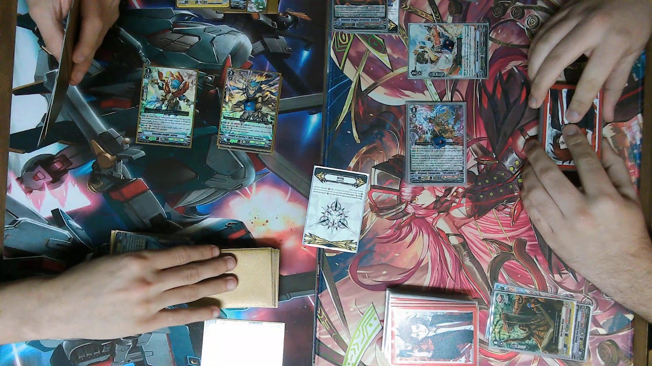 Cardfight Vanguard V Premium Match Gold Paladin (Gurguit) Vs Narukami ...