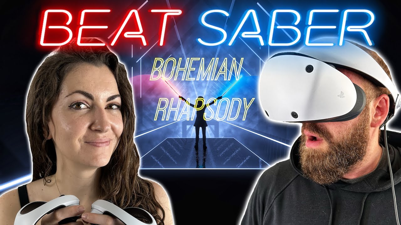 PSVR2: Beat Saber Battle | Queen's Bohemian Rhapsody (Hard) - YouTube