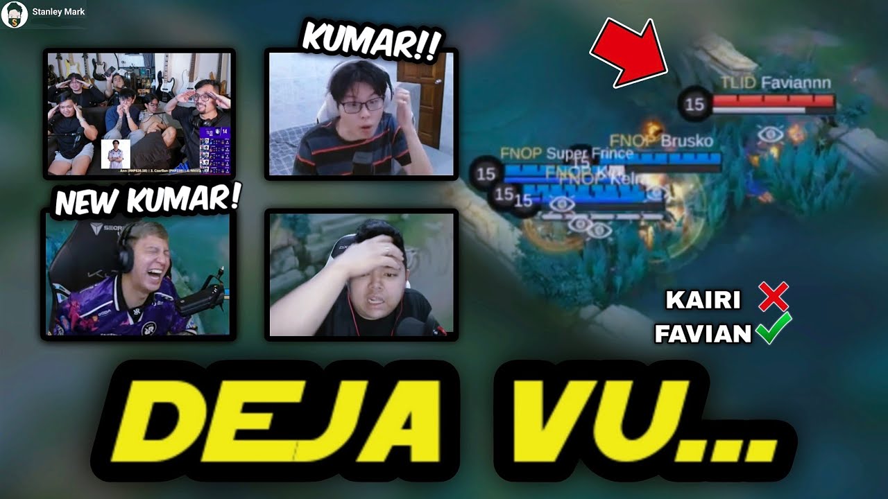 Streamers' Reaction to Favian's CHECK BUSH Mistake Against Onic PH! 😮 - YouTube