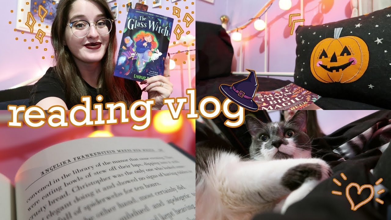 SPOOKY reading vlog 👻🎃// reading 3 books perfect for the Halloween ...