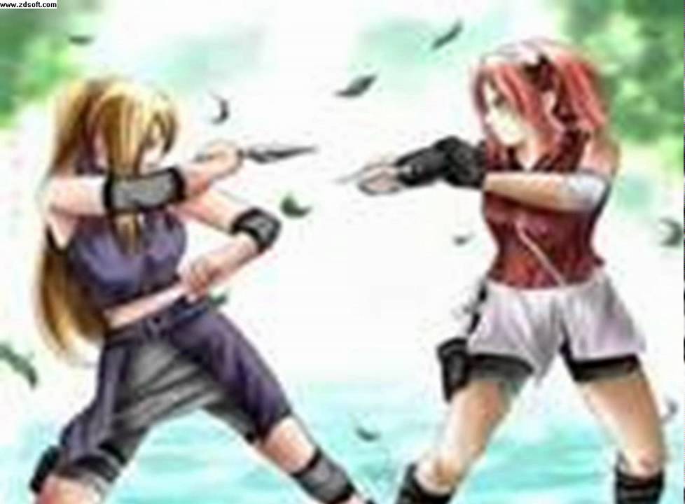 naruto shippuden chat 1 girl fight - YouTube
