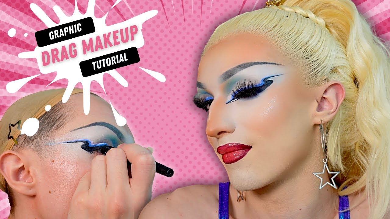 Bold & Fierce: Graphic Eyeliner Drag Makeup Tutorial - YouTube