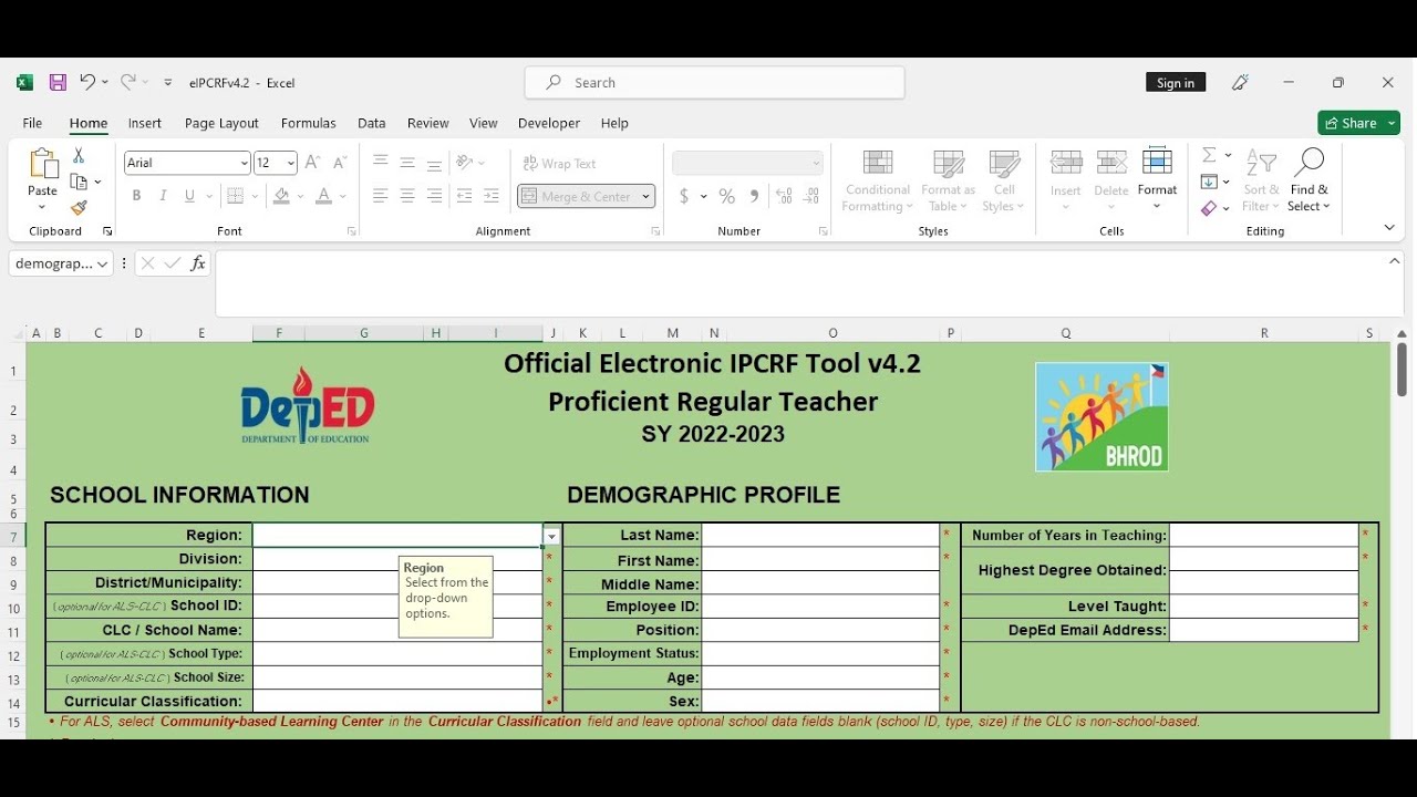 The Official 2023 IPCRF Format of the Department of Education and ...