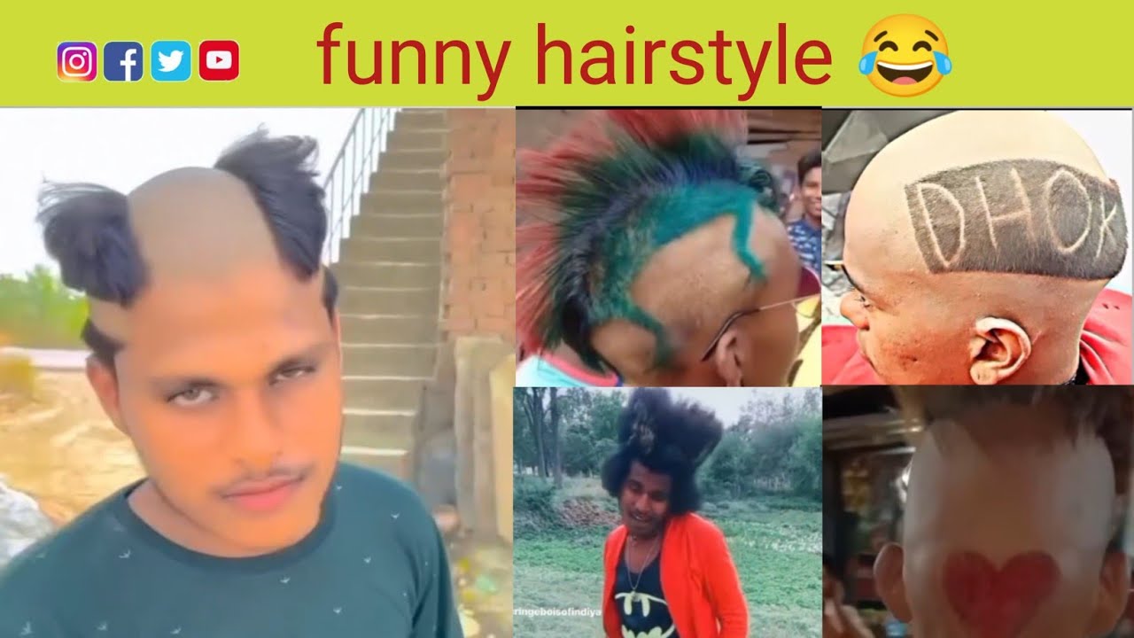 Cringe Hairstyle | Chapri Hairstyle | Roasting Video - YouTube