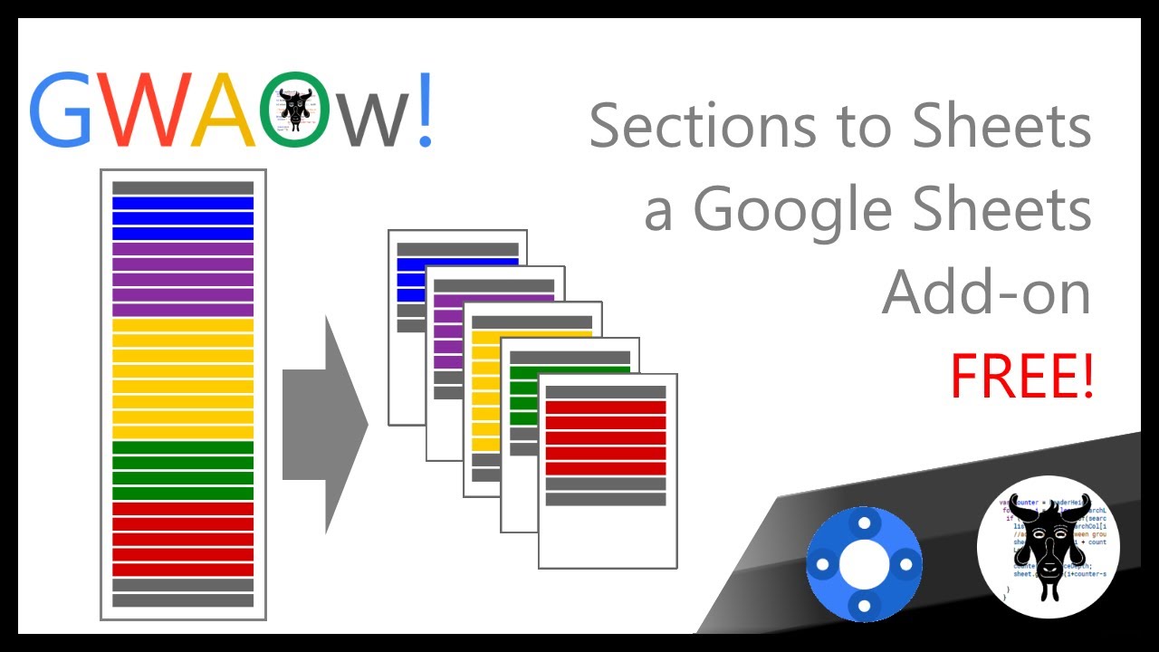 Sections to Sheets a Google Workspace Editor Add-on for Google Sheets ...