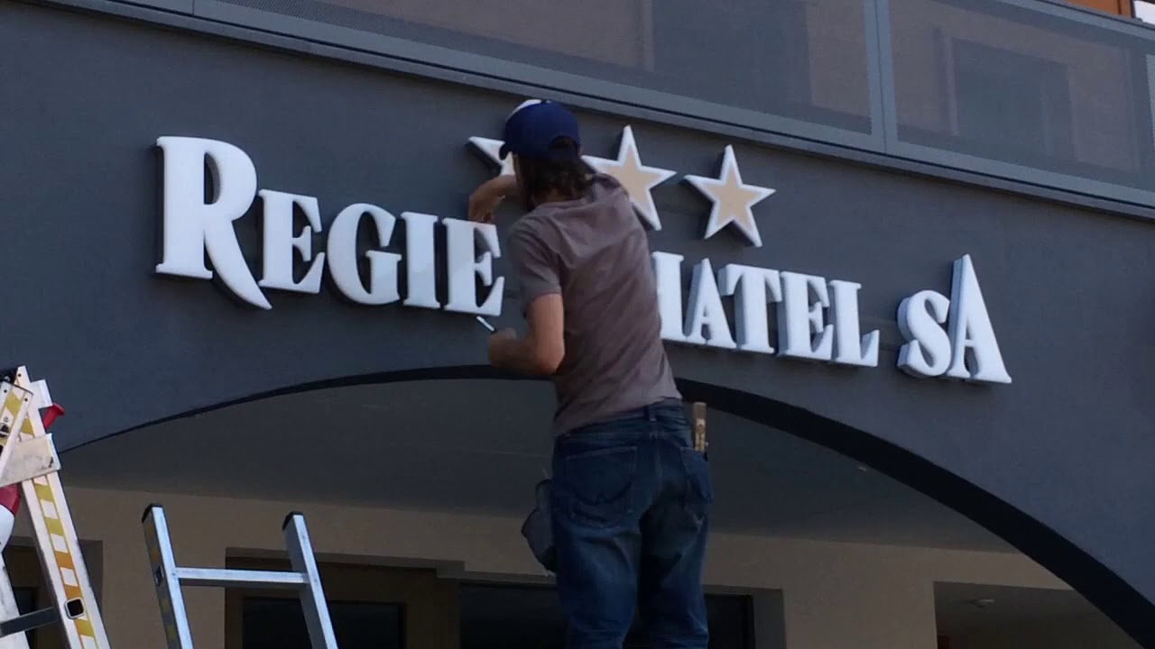 Signalétique Régie Châtel - Publicity Shop - YouTube